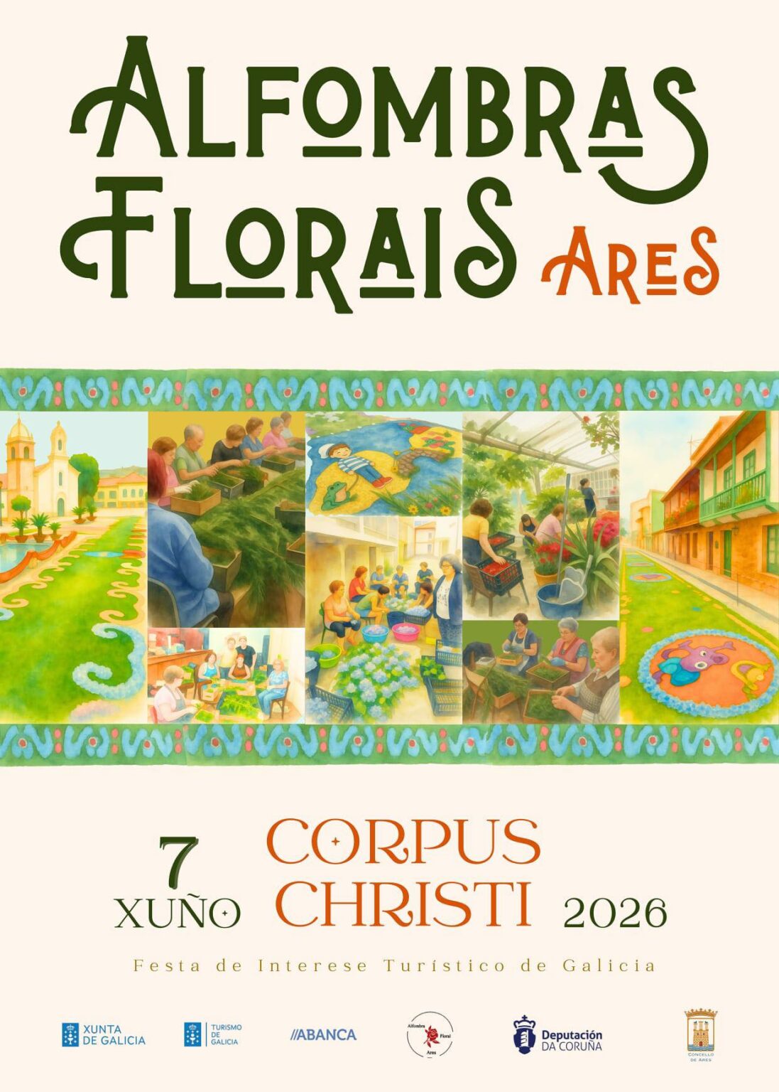Alfombras Florales Ares 2026 - concellodeares